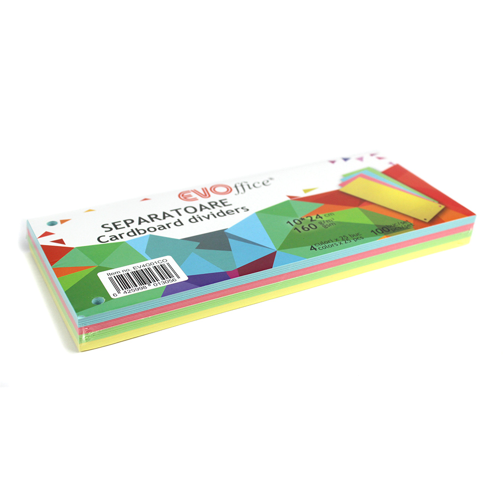 Separatoare Separatoare carton color cu 2 perforatii,160 gr/...