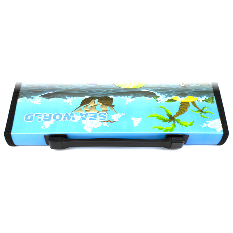 Serviete Servieta plastic A4 cu burduf 35 mm, 13 compartimen...