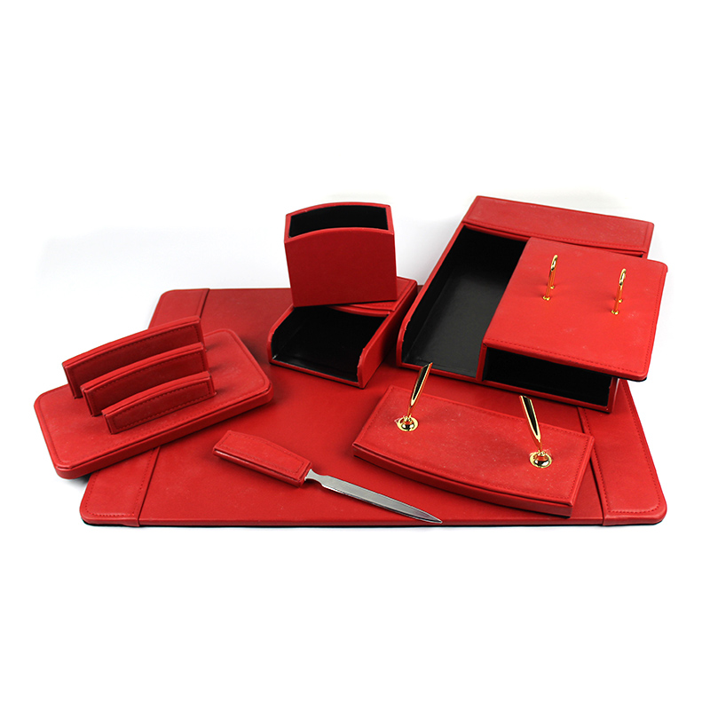Seturi birou Set birou 8 piese imitatie piele -rosu EG3N20RO...