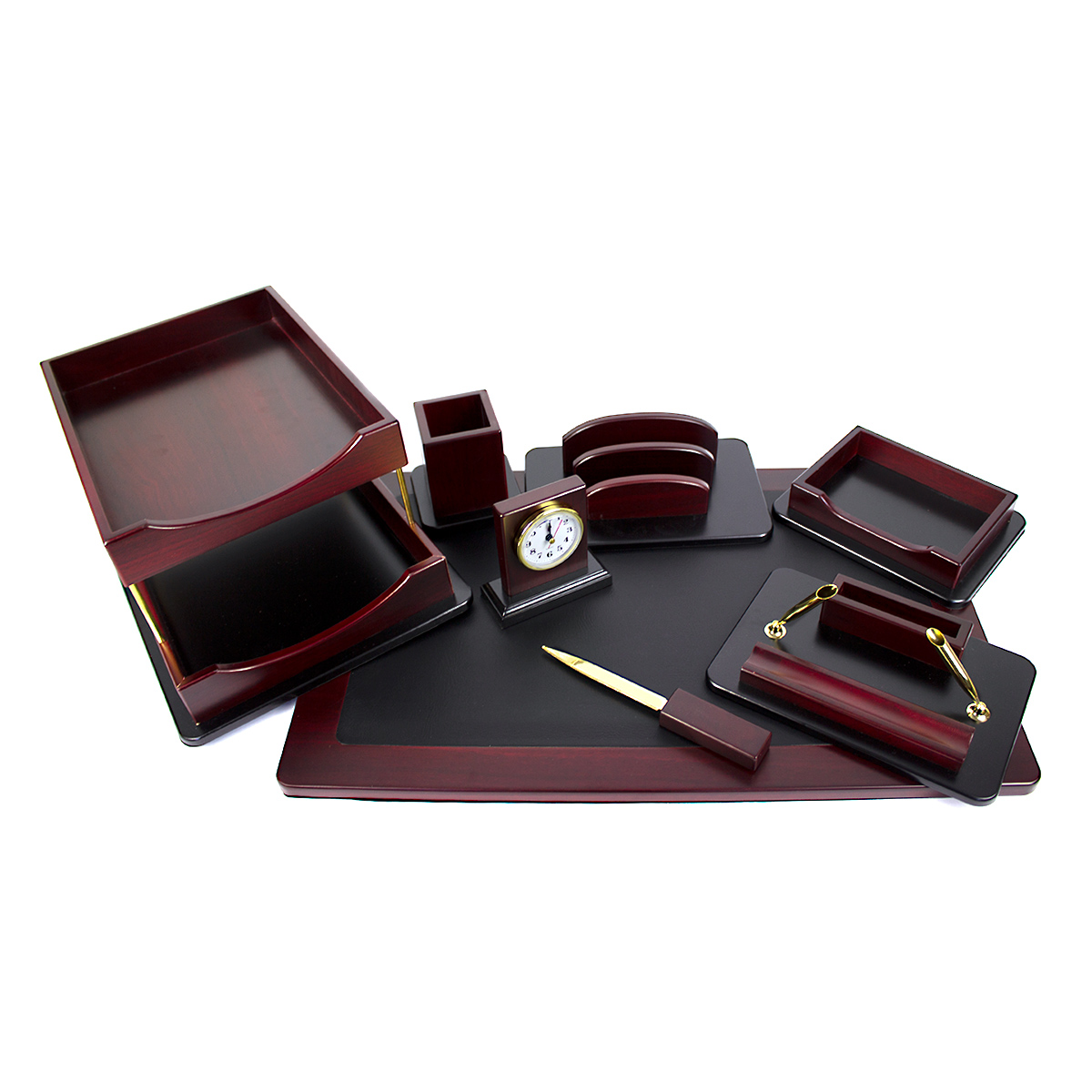 Seturi birou Set birou 8 piese (lemn culoare cires) EG3N17 n...