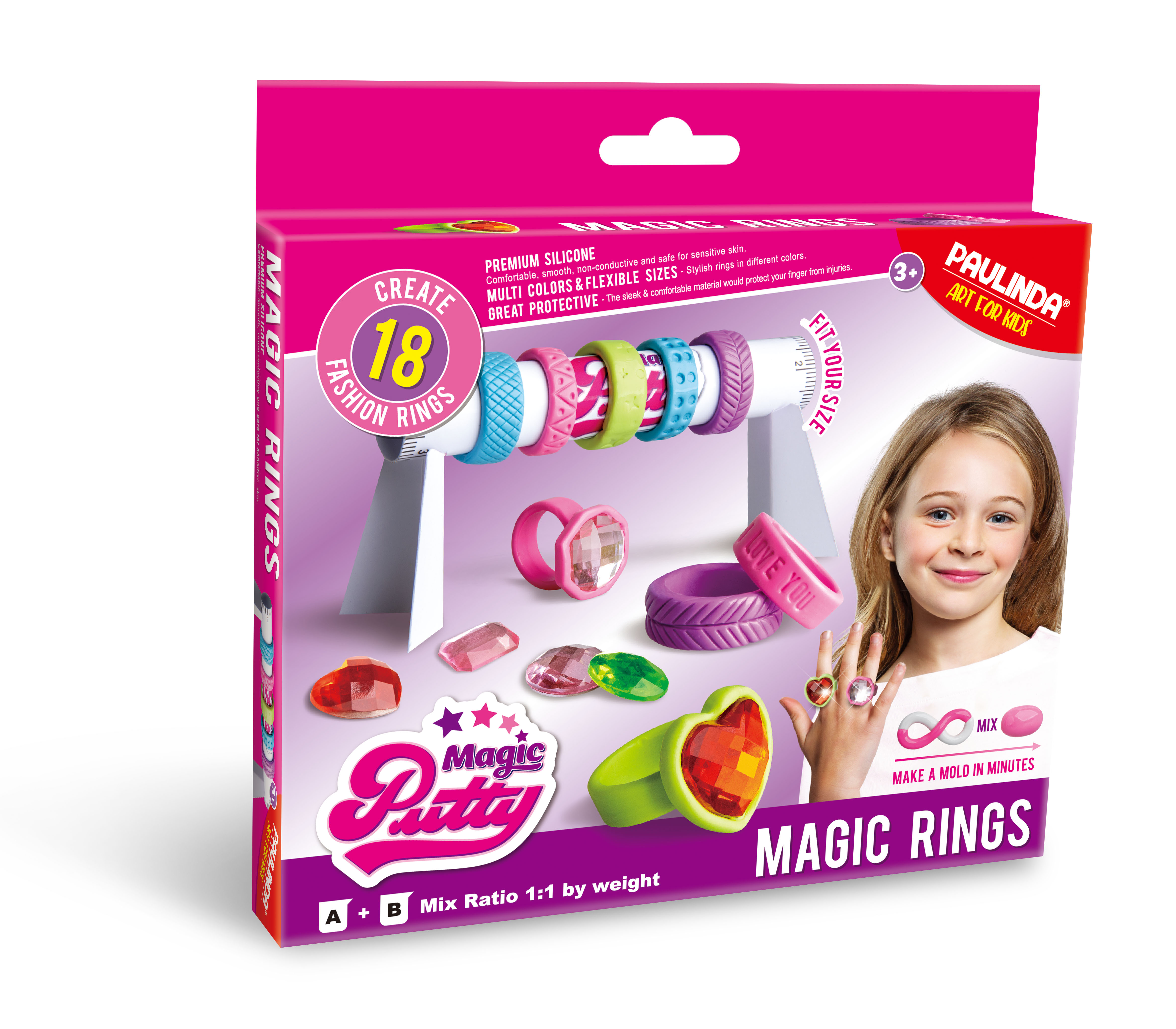 Seturi de creatie Set creatie plastilina inteligenta - inele...