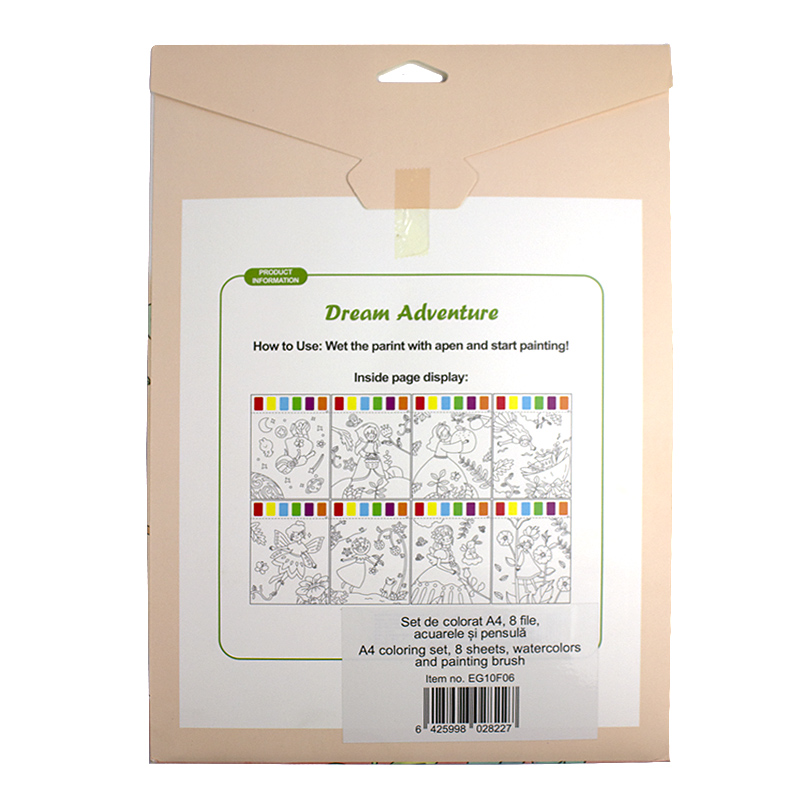 Articole pentru desen si pictura Set de colorat A4, 8 file,
