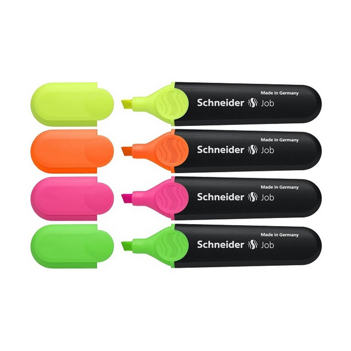 Textmarkere Textmarker 4 culori/set Schneider Job SH1H07 Sch...