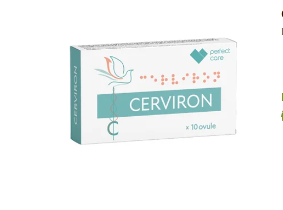 CERVIRON X 10 OVULE VAGINALE INGRIJIRE INTIMA IvonaFarm.ro...