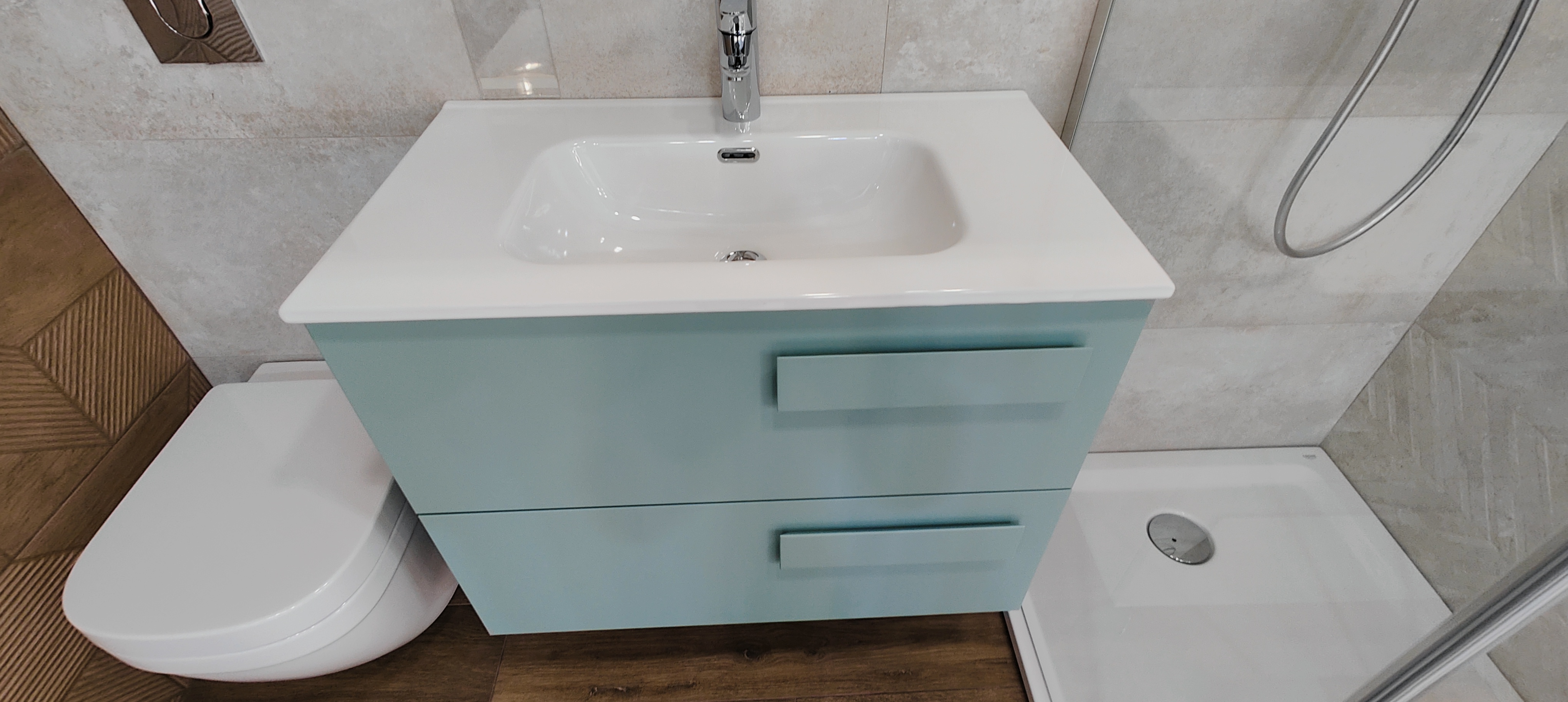 Lavoare Lavoar Inda Kona 81 cm, montare pe mobilier, alb IND...