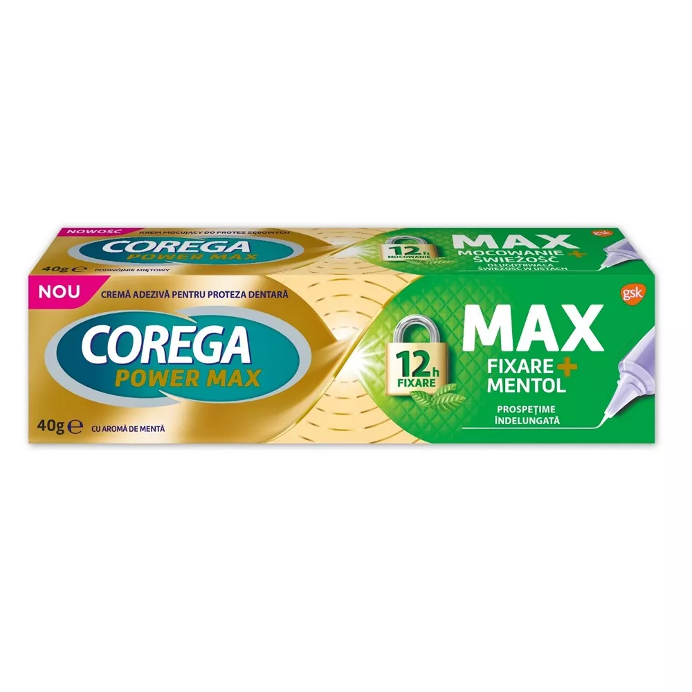 COREGA MAX FIXARE + MENTOL X 40G |30.20 lei | Larafarm.ro