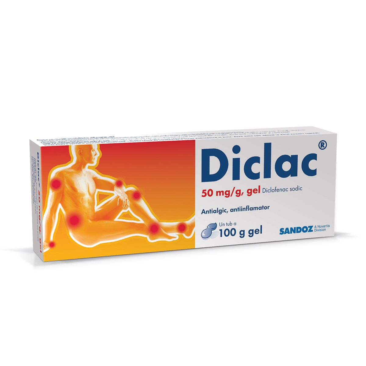 DICLAC 50 mg/g x 100g |32.28 lei | Larafarm.ro