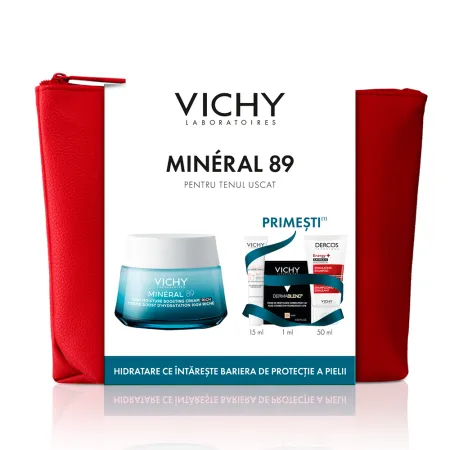 PACHET VICHY MINERAL 89 CREMA INTENS HIDRATANTA TEN USCAT 50ML+FLUID CU ...