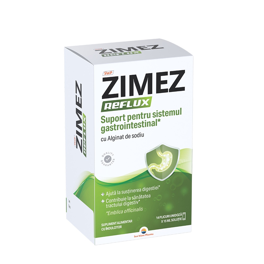 SUNWAVE ZIMEZ REFLUX 15 ML X 14 PLICURI |61.52 lei | Larafarm.ro