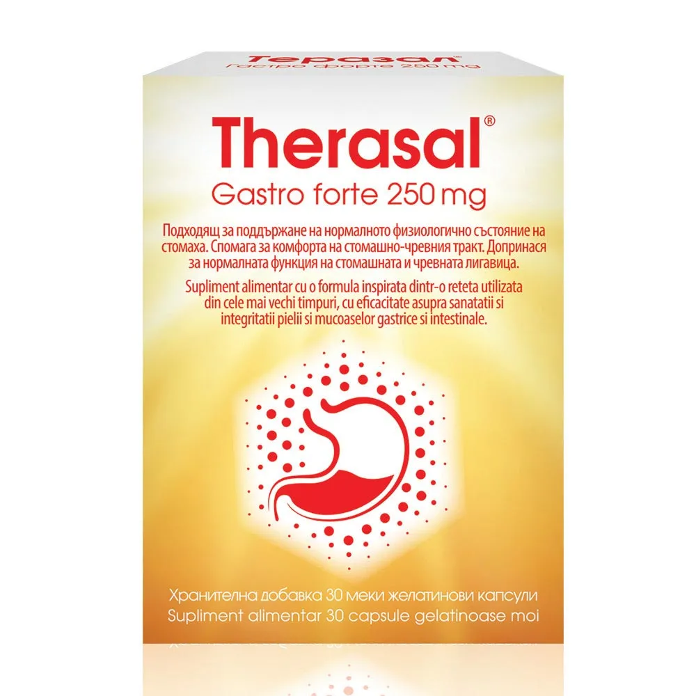 THERASAL GASTRO FORTE 250 MG X 30 CPS |60.73 lei | Larafarm.ro