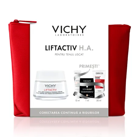 PACHET VICHY LIFTACTIV CREMA H.A. PS 50ML+FLUID CU SPF 50 CAPITAL ...