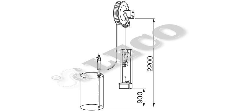 Pompe gresare pneumatice Kit de distribuire ulei și similar...