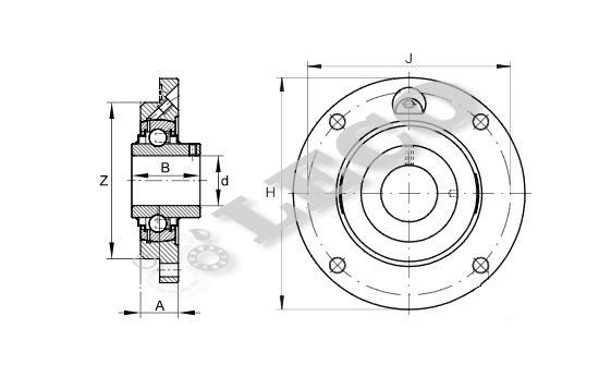 Lagare cu rulmenti LAGAR CU RULM.RMEY 45 XL INA 75121 INA-FA...