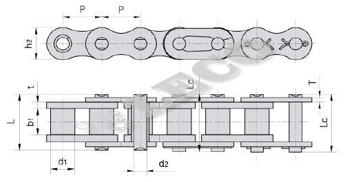 Lanturi cu role LANT CU ROLE 10A-1(50-1)(5MTR\BUC) DONG 2136...