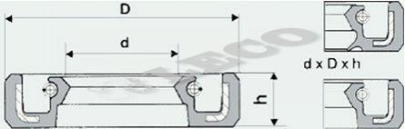 Simering industrial SIMERING 12X19X5 VITON 61376 LECO.ro