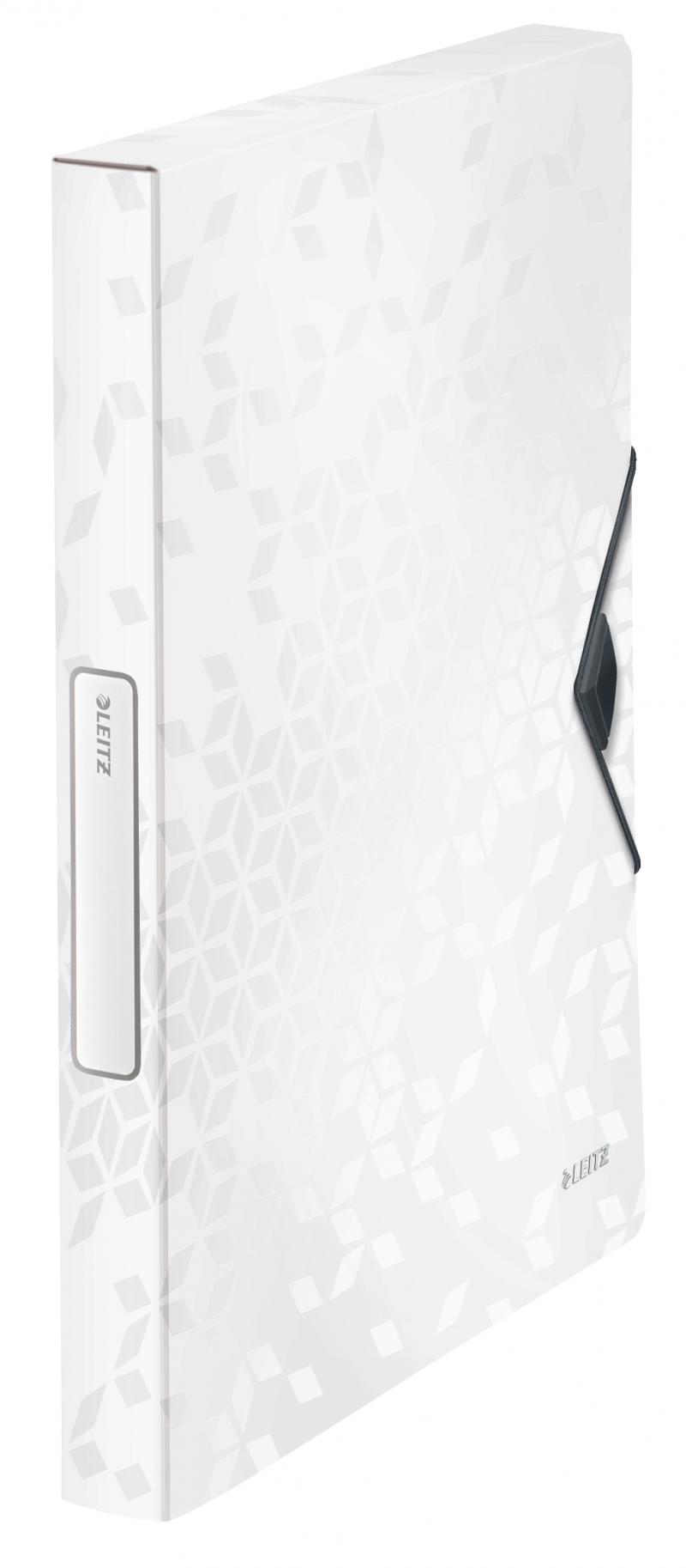 Mape plastic LEITZ | MAPA PLASTIC CU BURDUF 30MM ALB WOW LEI...