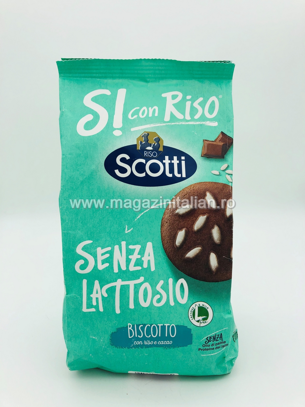 Biscuiti cu Orez si Cacao Scotti fara Lactoza