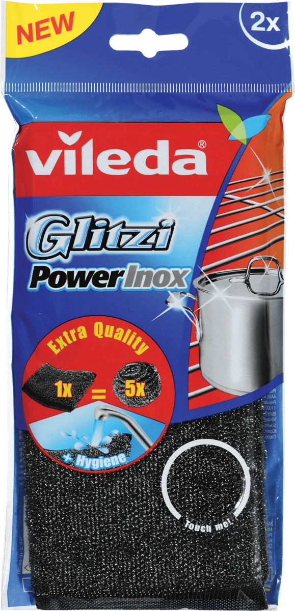 Bureti Vileda Glitzi Power Inox