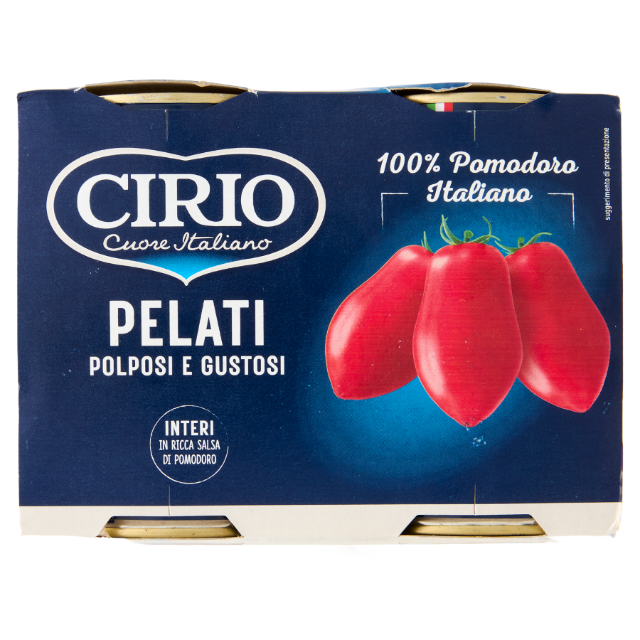 Cirio I Pelati Rosii Decojite 2 x 400g