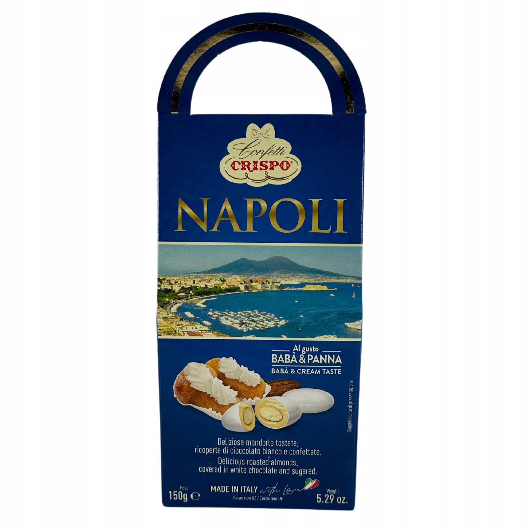 CRISPO NAPOLI Baba si Panna Cu Migdale In Ciocolata Albă