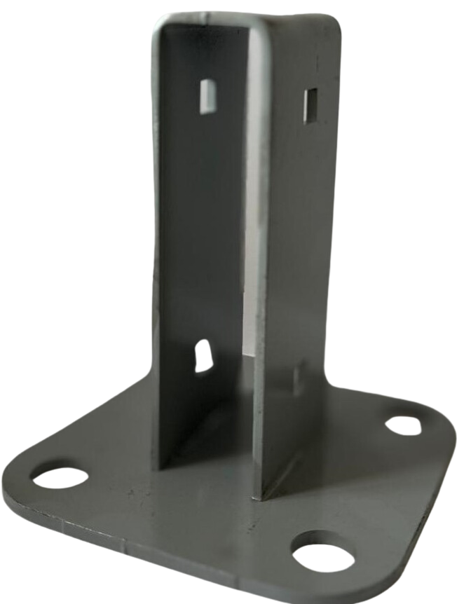 Stalpi si accesorii de gard Talpa gri pentru stalp de gard 1...