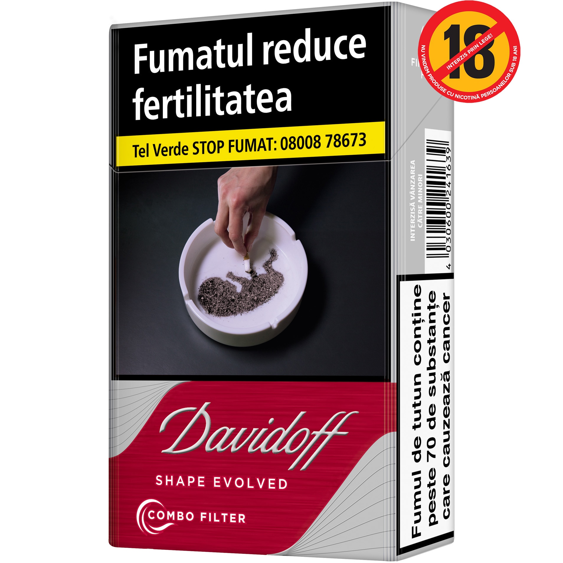 Tigarete DAVIDOFF SHAPE EVOLVED RED 4030600241639 DAVIDOFF n...