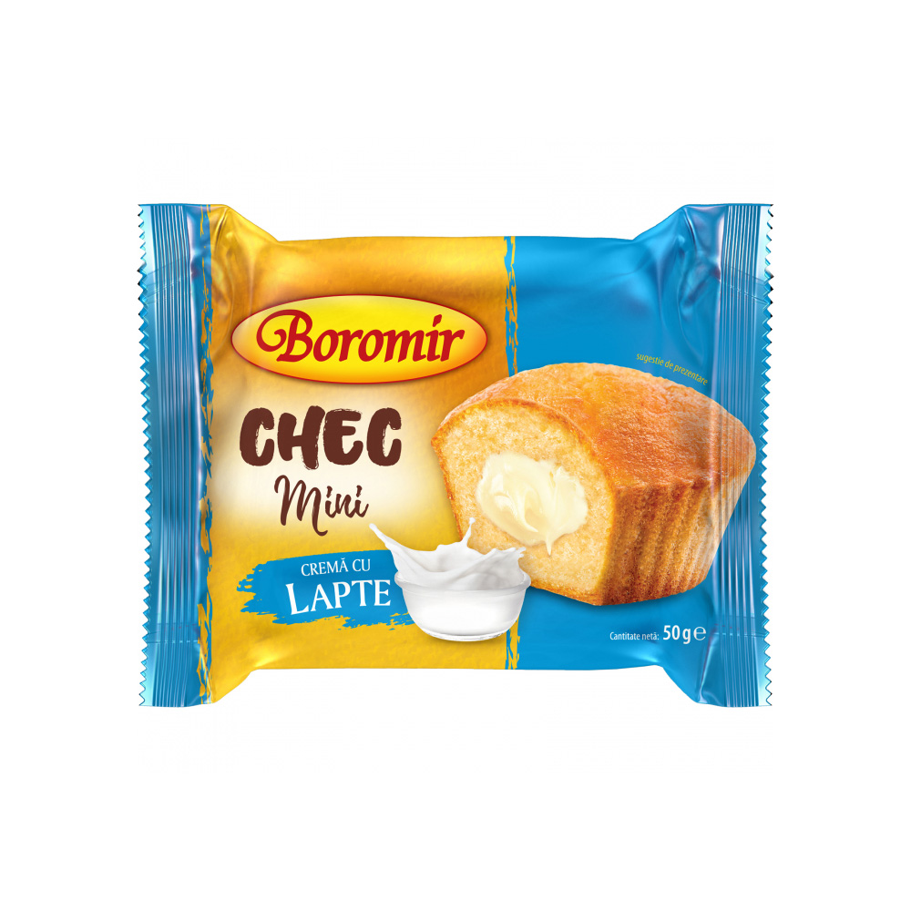 Cozonac/chec MINI CHEC BOROMIR 50G LAPTE 5941300013220 nonst...