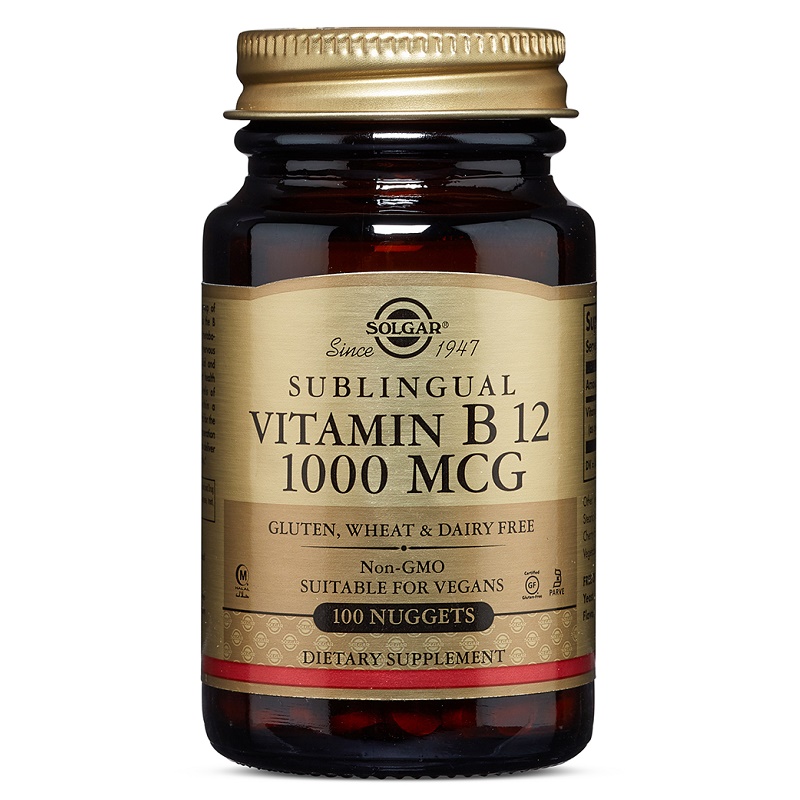 Solgar Vitamina B12 1000mg x 100 tablete sublinguale
