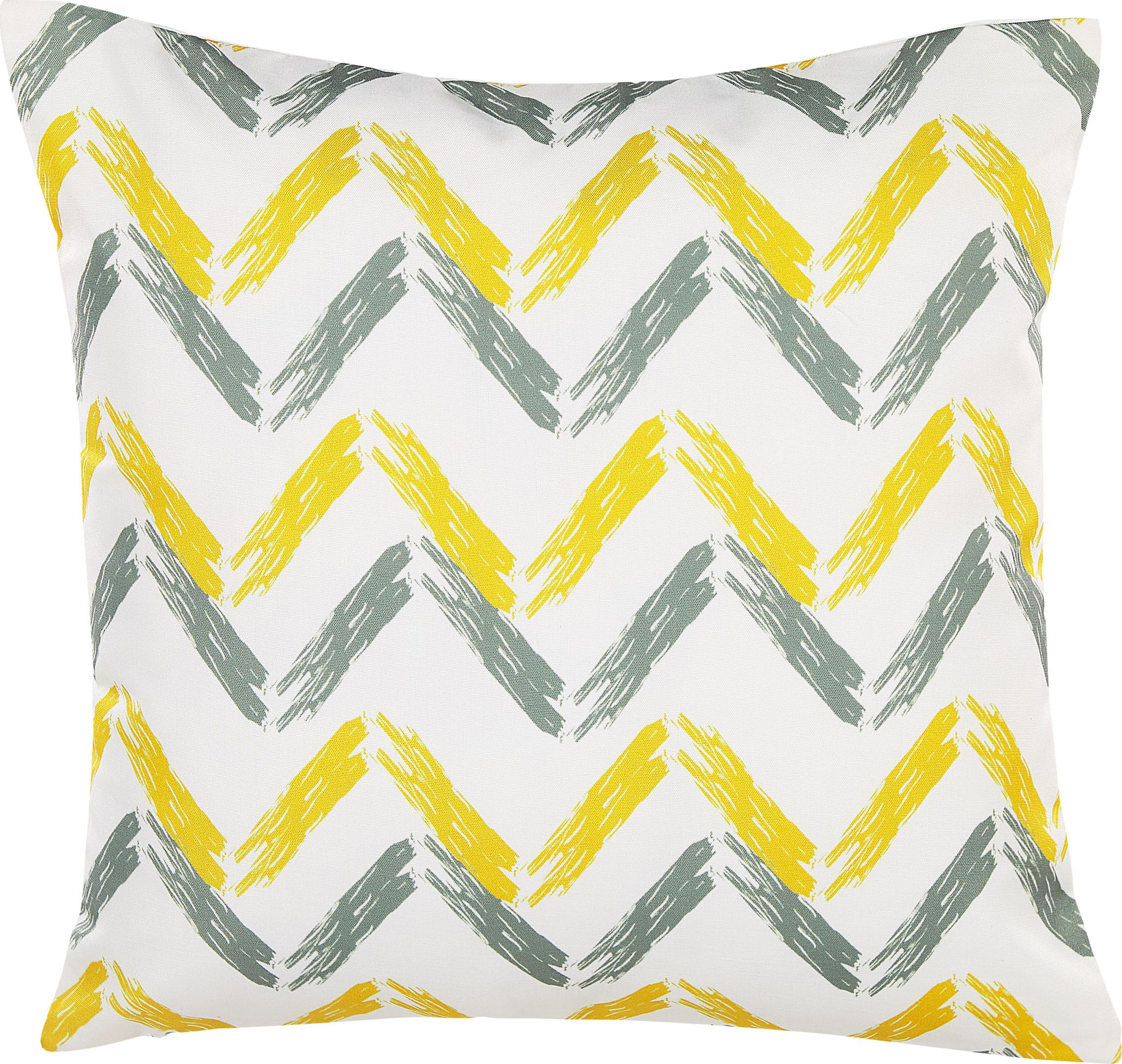 Beliani Set 2 Perne de Gradina Zigzag 45 x 45 cm Multicolor ...