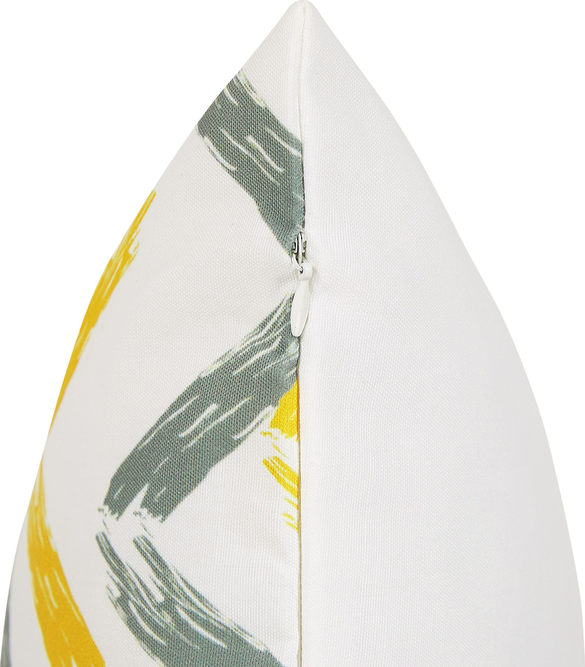 Beliani Set 2 Perne de Gradina Zigzag 45 x 45 cm Multicolor ...