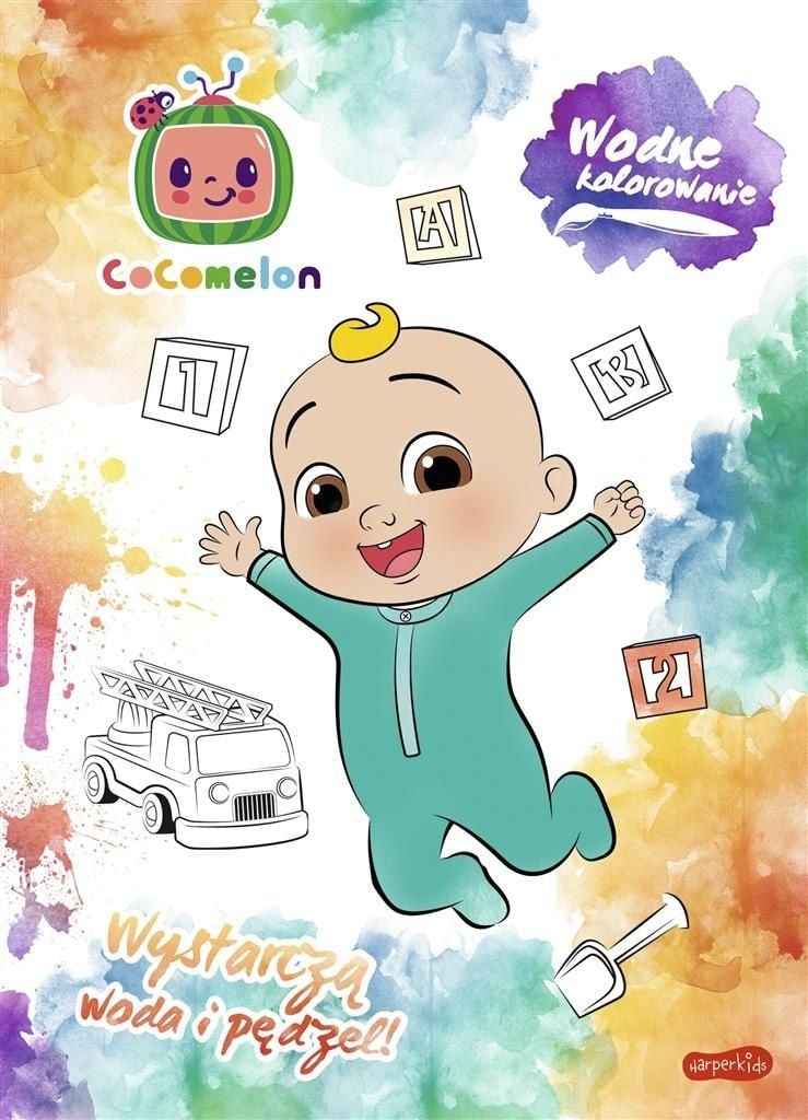 Cocomelon. Colorare cu apă 9110396 Harperkids Melarox