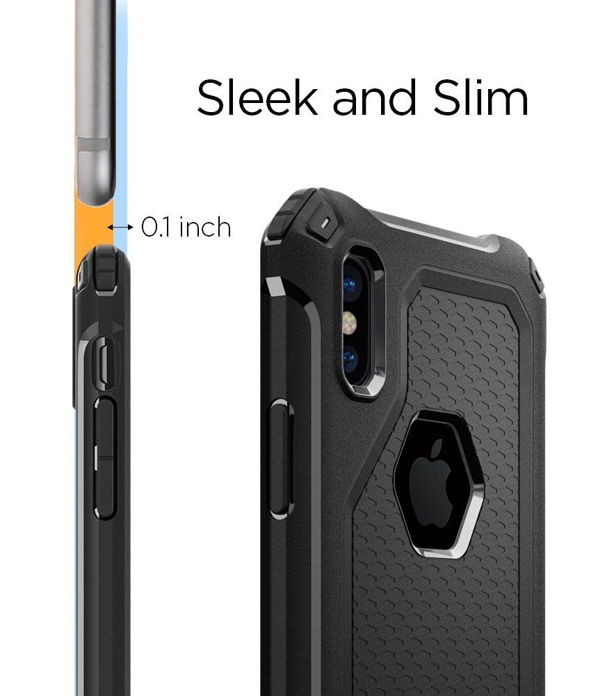 ?️ Husa Spigen Rugged Armor Extra iPhone X/10 -Military-Gr...