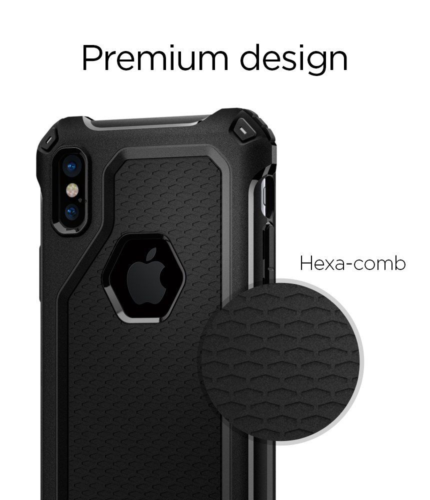 ?️ Husa Spigen Rugged Armor Extra iPhone X/10 -Military-Gr...