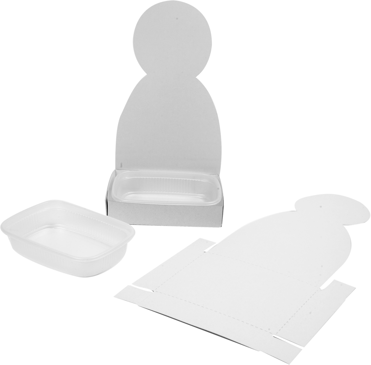 Suporturi pentru decorat Set 6 cutiute pentru semanat din plastic cu ...