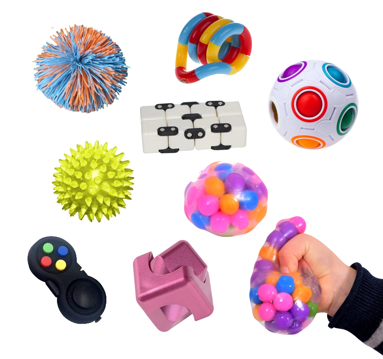 Stimulare tactila Kit tactil - 8 piese 855001 Omfal Educational