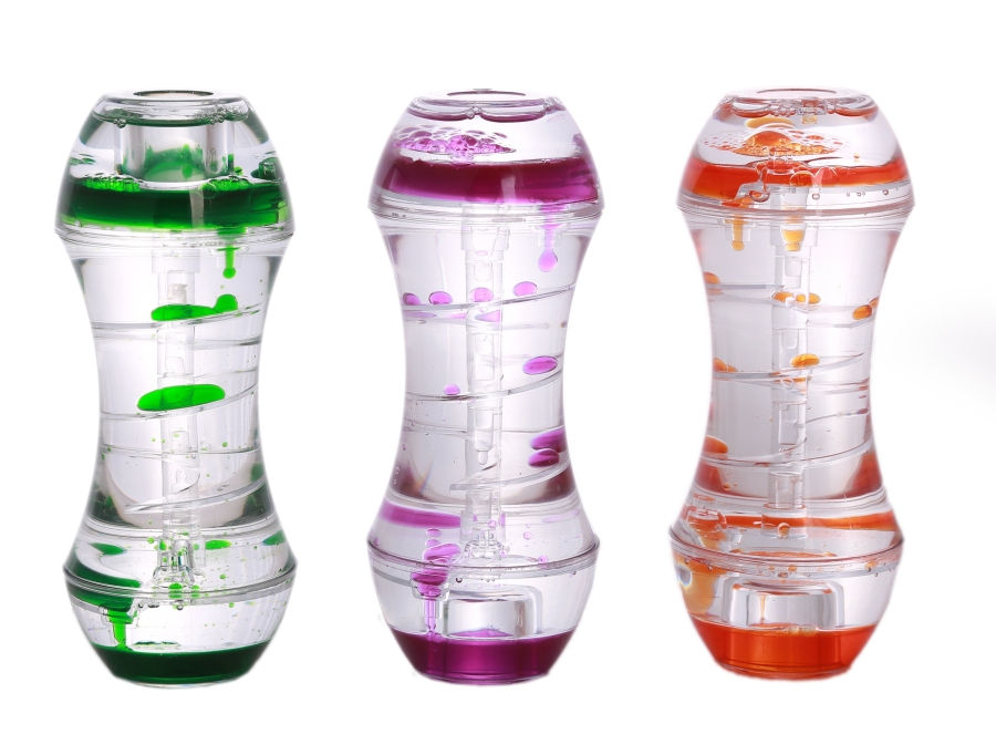 Stimulare vizuala Clepsidra senzorial cu lichid in spirala 855049 Omfal ...