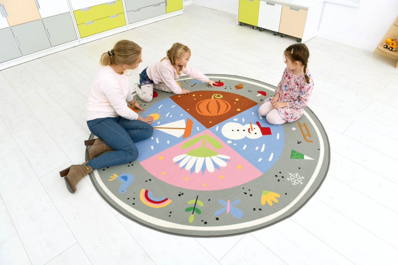 Covorase Covor rotund anotimpuri 111420 Omfal Educational