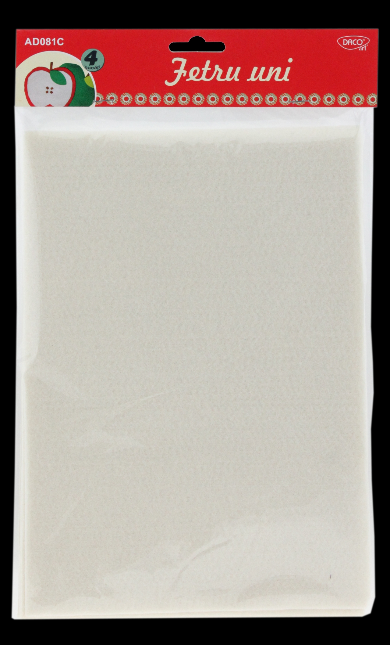 Filt colorat Fetru colorat - alb 640033 Omfal Educational