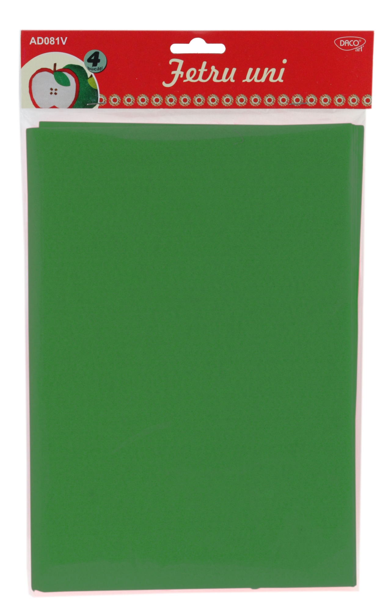 Filt colorat Fetru colorat - verde 640032 Omfal Educational