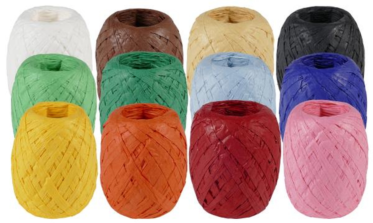 Alt material de decoratie Rafie - 12 culori 122498 Omfal Educational