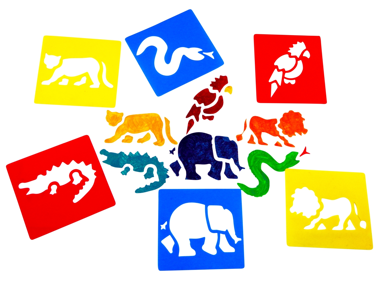 Sabloane Sabloane animale salbatice 122511 Omfal Educational