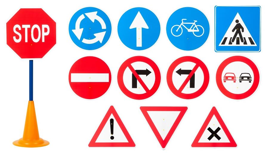 Siguranta rutiera Set semne de circulatie 330035 Omfal Educational