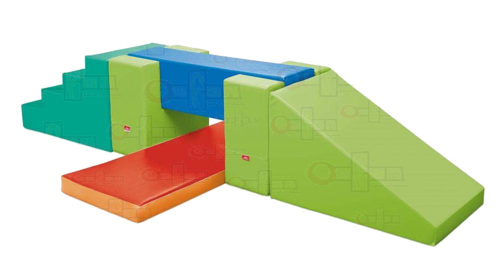 Seturi de module spuma Set din spuma cu scara si rampa, 6 elemente ...