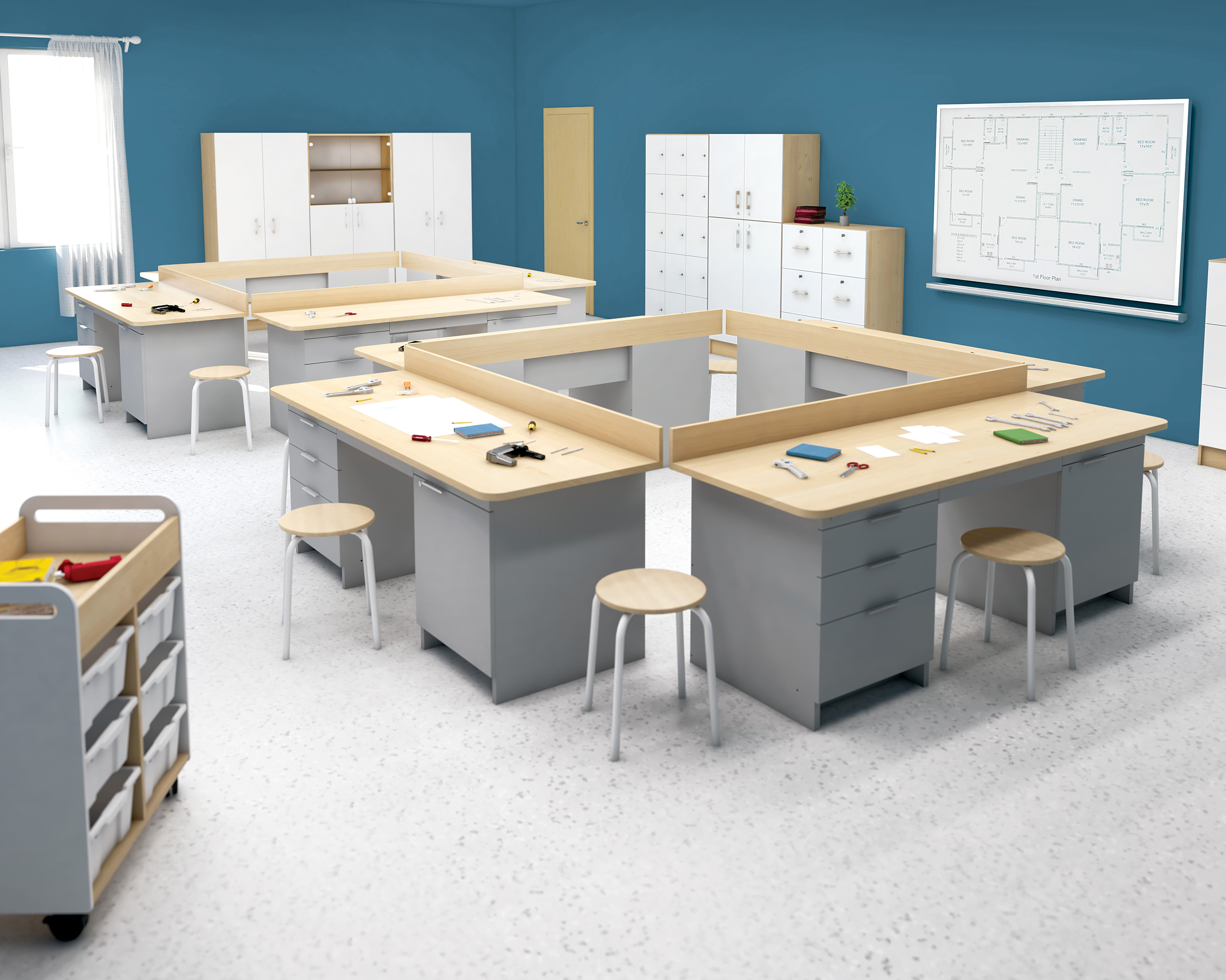 Dotarea cu mobilier, materiale didactice și echipamente digitale a ...