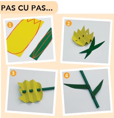 Lalele din hârtie Omfal Educational