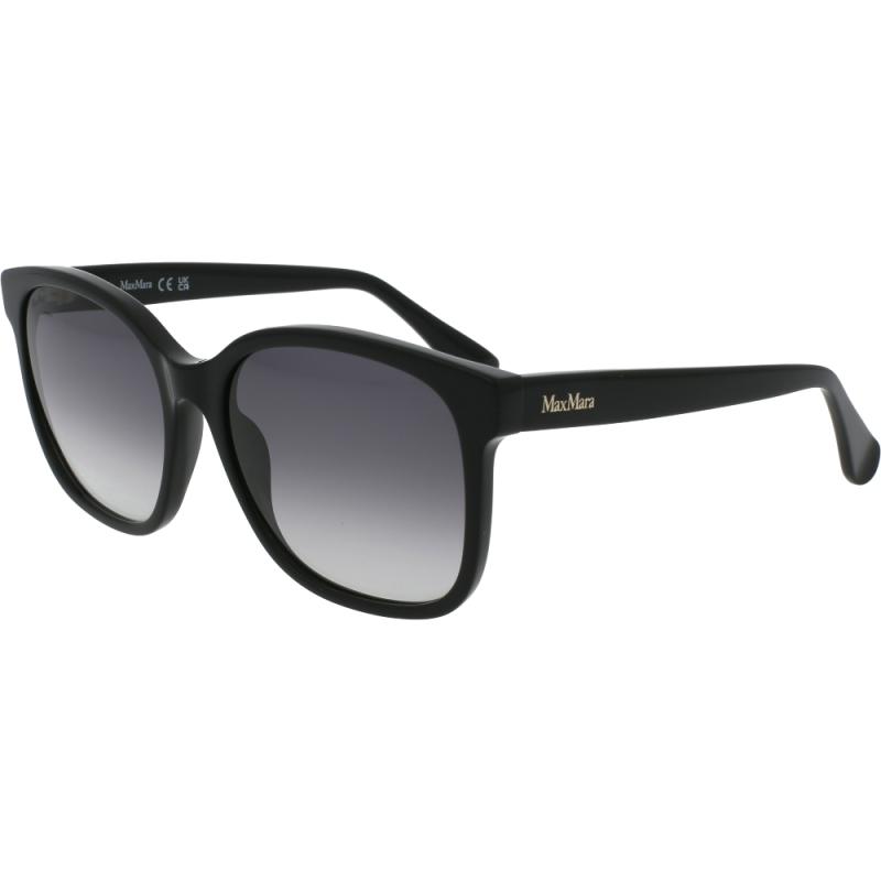 Ochelari de soare rectangulari pentru femei MaxMara MM0025 01B