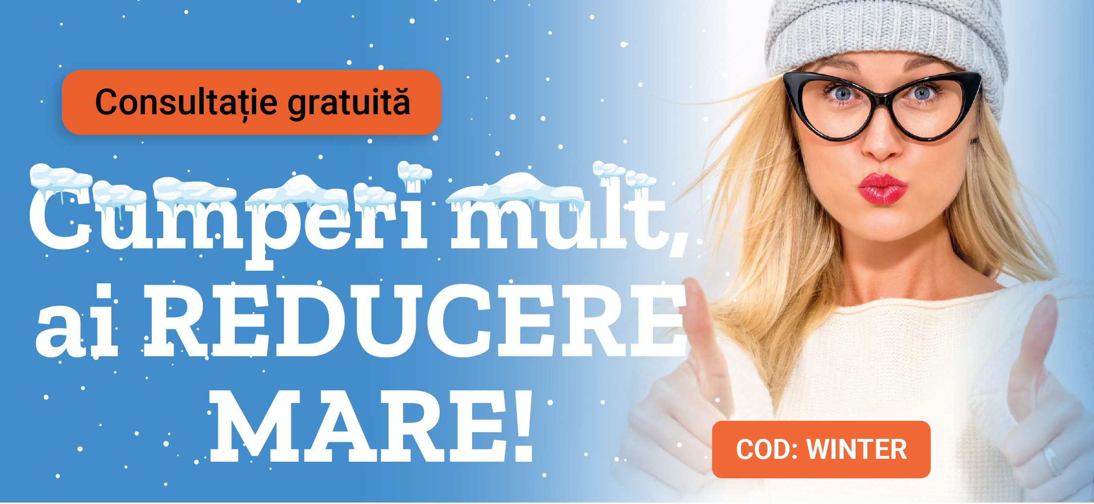 Cumperi mult ai reducere mare