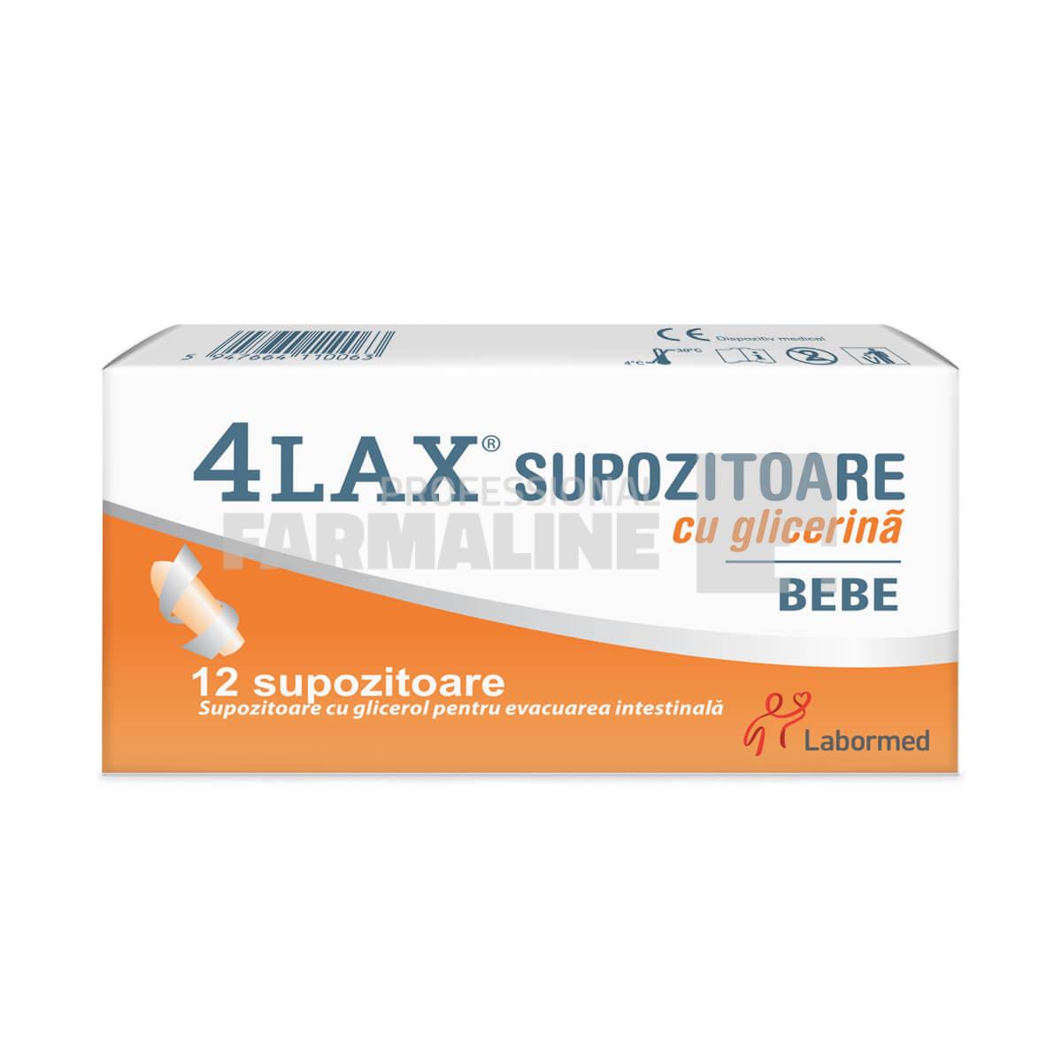 4 Lax Supozitoare cu glicerina pentru bebelusi 12 bucati - la pret mic ...