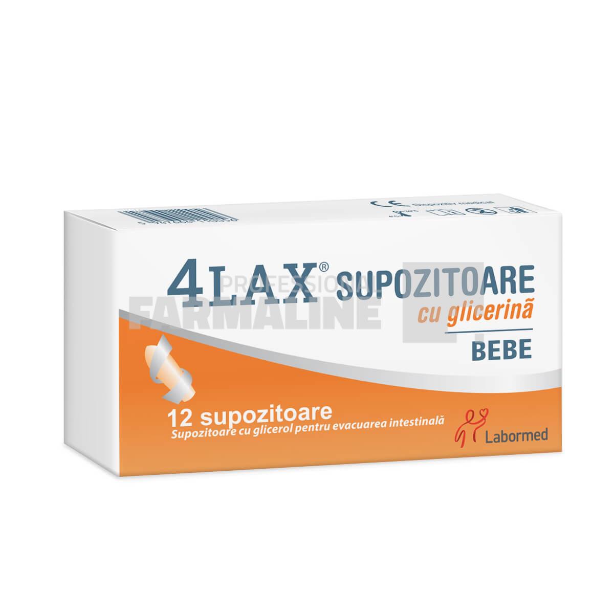 4 Lax Supozitoare cu glicerina pentru bebelusi 12 bucati - la pret mic ...