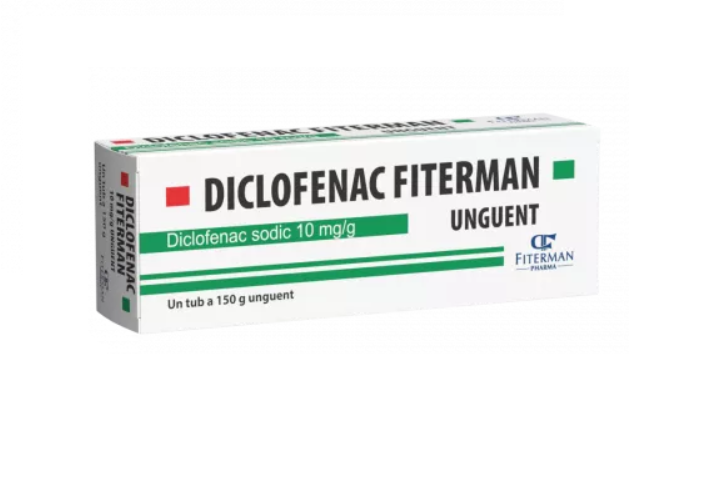 Diclofenac unguent Fiterman 10mg/g 150 g - la pret mic | Pfarma.ro
